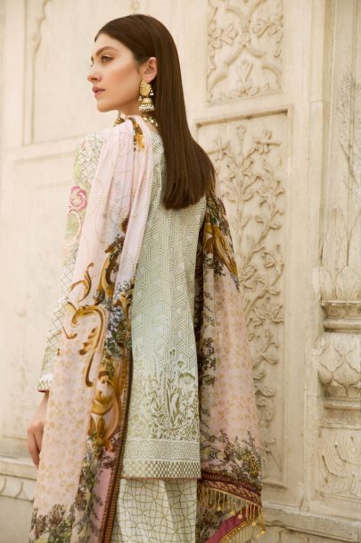 Qalamkar Luxury Festive Collection 2018 Farzeen 02 - Apnibazar