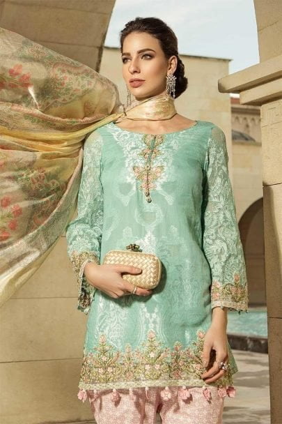 MARIA B LUXURY LAWN COLLECTION 2019 D-1902-A - Apnibazar