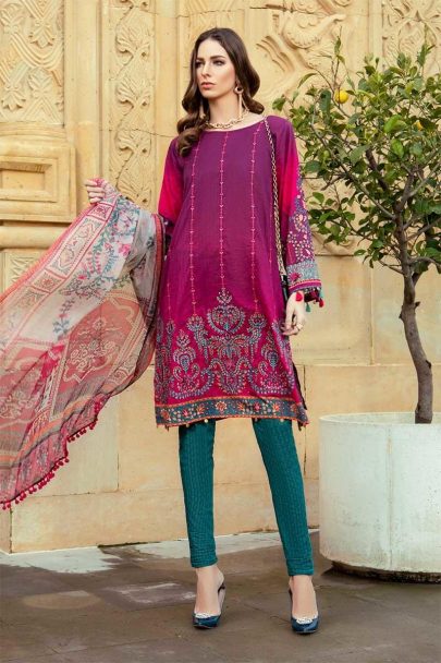 MARIA B LUXURY LAWN COLLECTION 2019 D-1912-A - Apnibazar