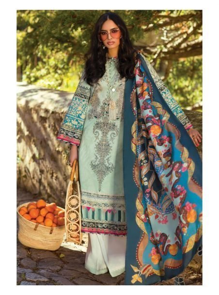 ELAN LUXURY LAWN COLLECTION 2019 ALMENDRA EL-03A - Apnibazar