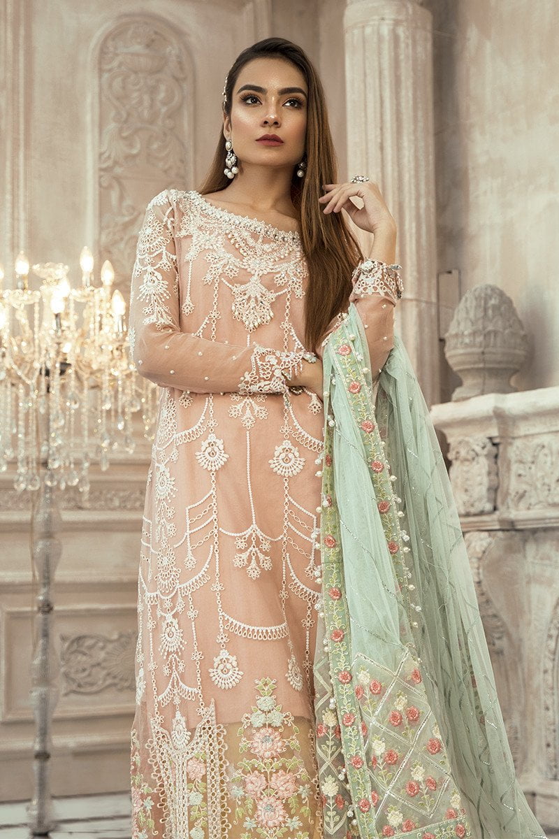 Maria B Embroidered Chiffon Collection 2020 Chiffon - Apnibazar