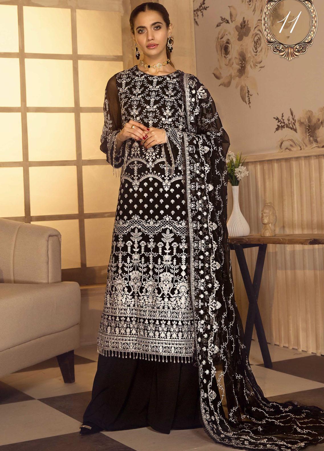 Zarif Embroidered Chiffon Collection 2021 D11 - Apnibazar