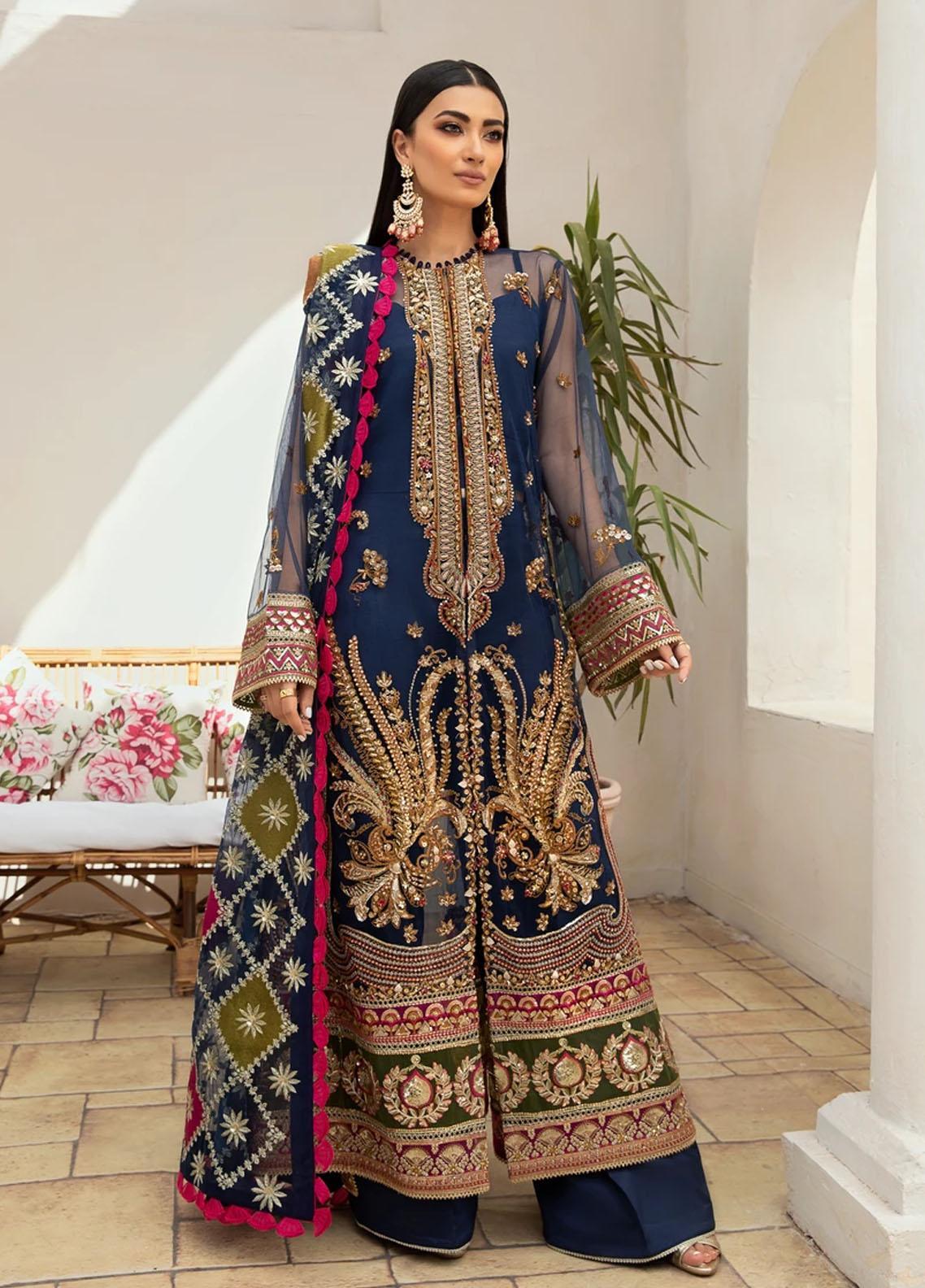 Marwa by Maryam Hussain Embroidered Net Suit Unstitched 3 Piece 01 ...