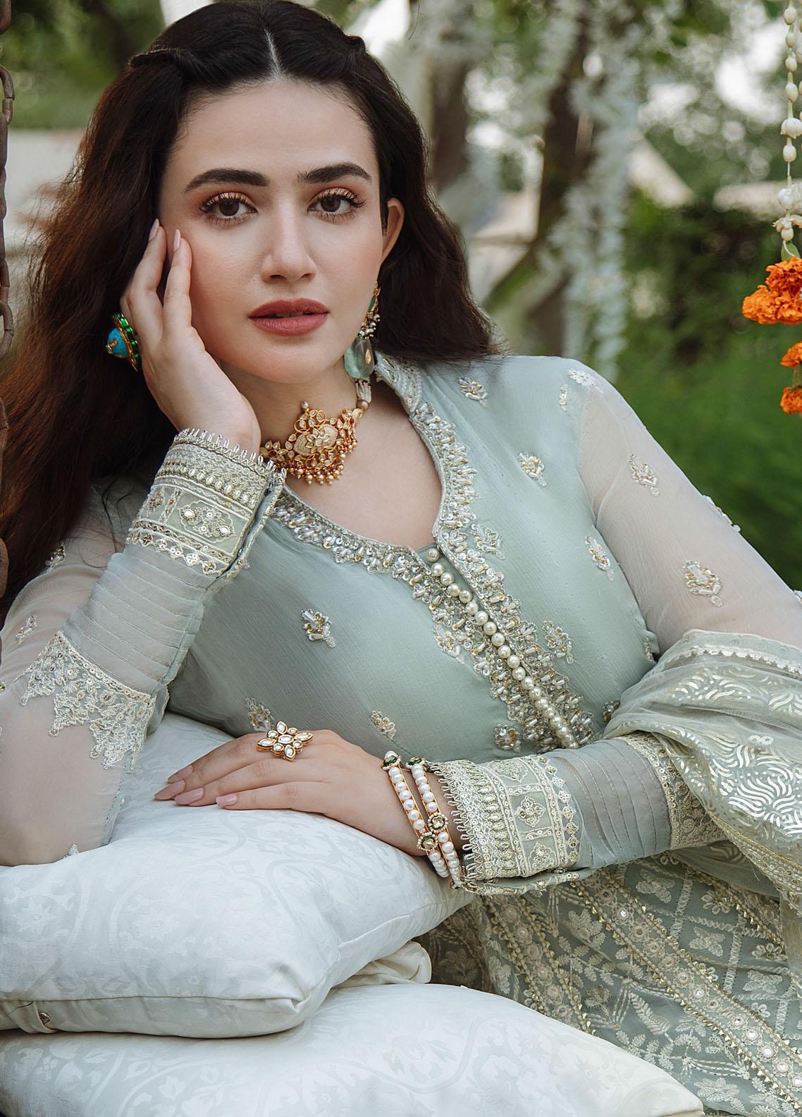 Qalamkar Embroidered Chiffon Suit Unstitched 3 Piece 03 - Wedding ...