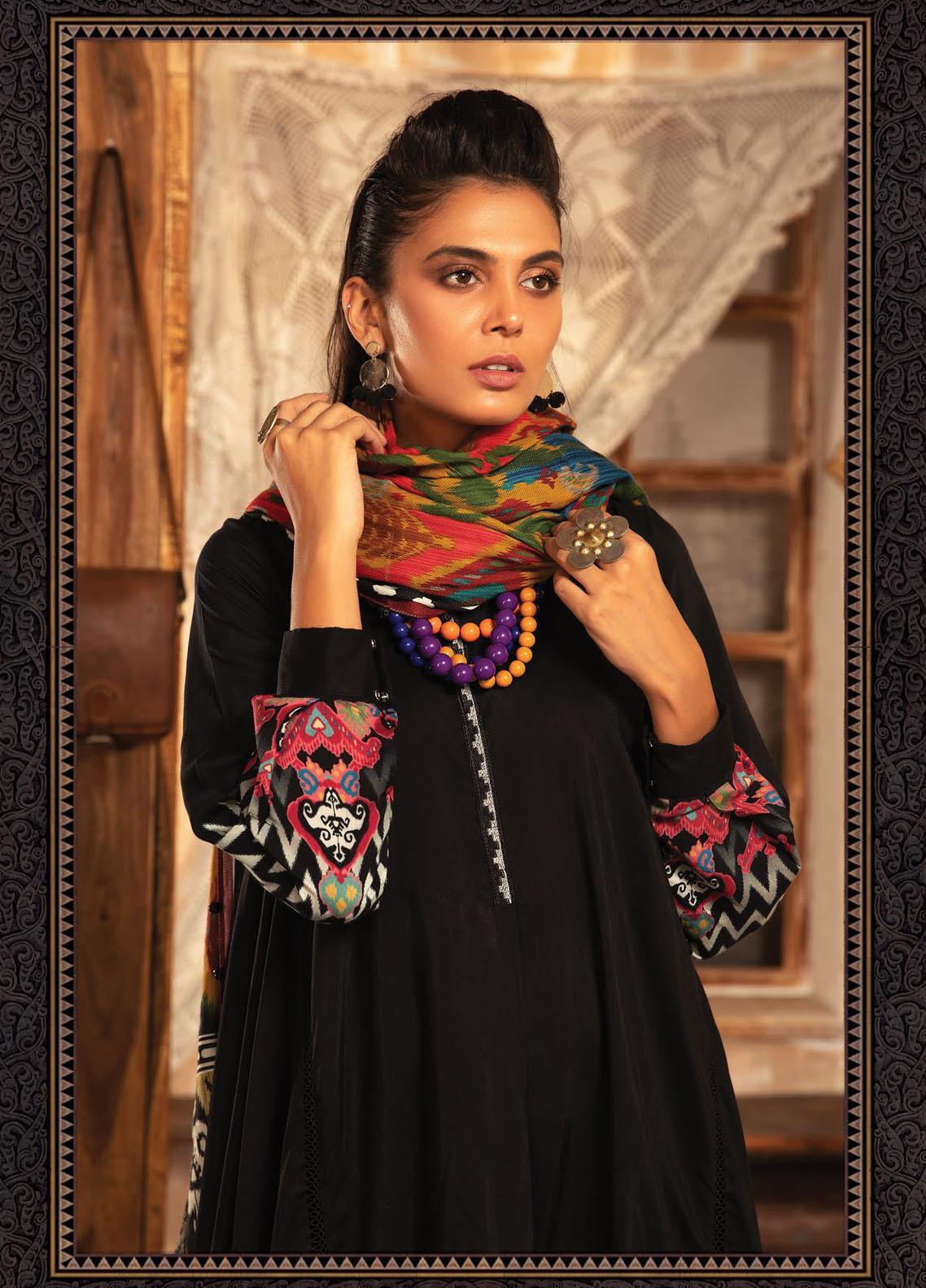 Maria B Embroidered Velvet Suit Unstitched 3 Piece MBVC21 D3 - Winter ...