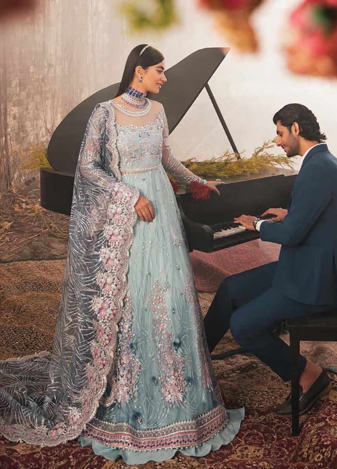 Mushq Embroidered Net Suit Unstitched 3 Piece 05 SAFEENA - Wedding ...