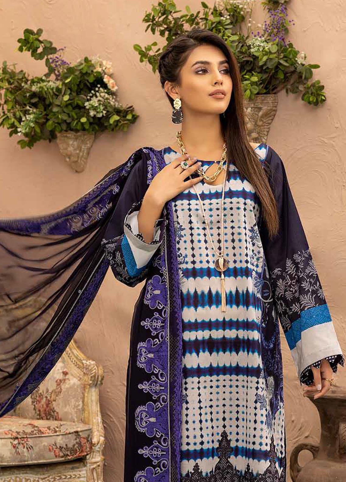 Charizma Combination Embroidered Lawn Suit Unstitched 3 Piece 27 ...